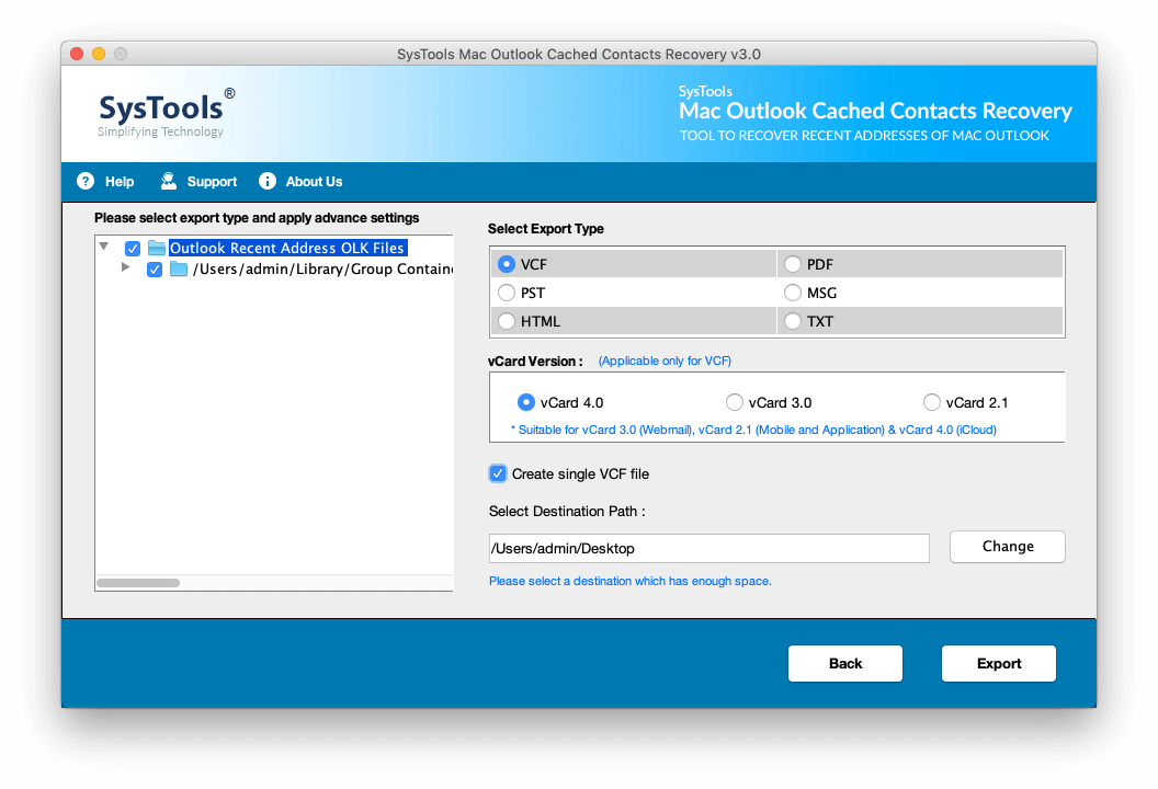 Recover Outlook Autocomplete List Using Mac Cached Contacts Recovery Tool